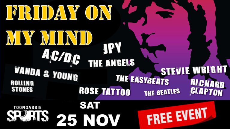 Friday on my Mind ft. Scott McRae - Toongabbie Sports Club